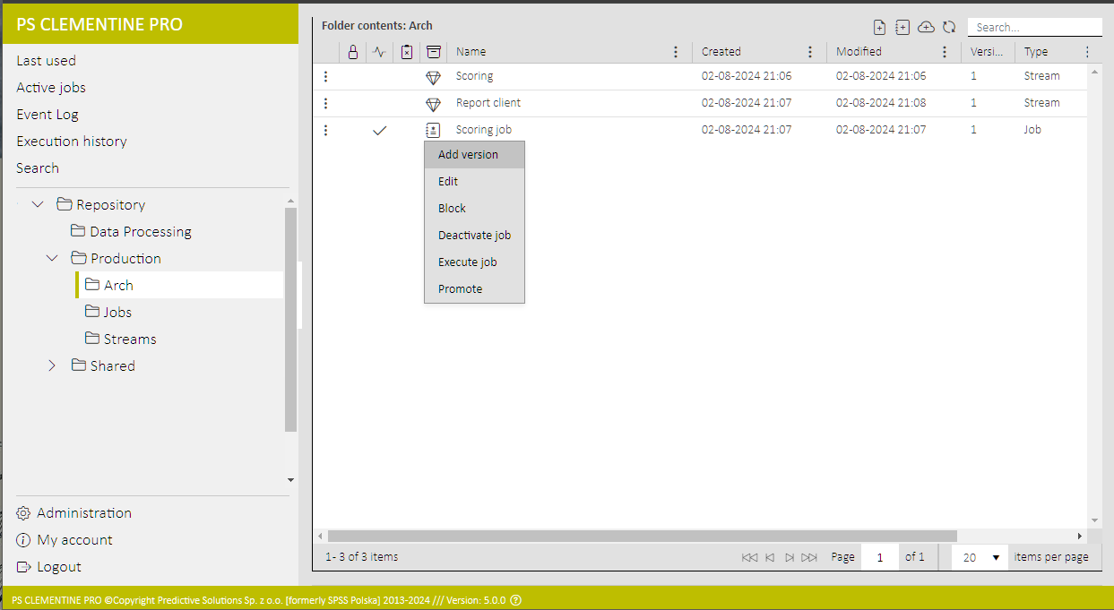 PS CLEMENTINE PRO 5.0 /// WHAT'S NEW - Predictive Solutions
